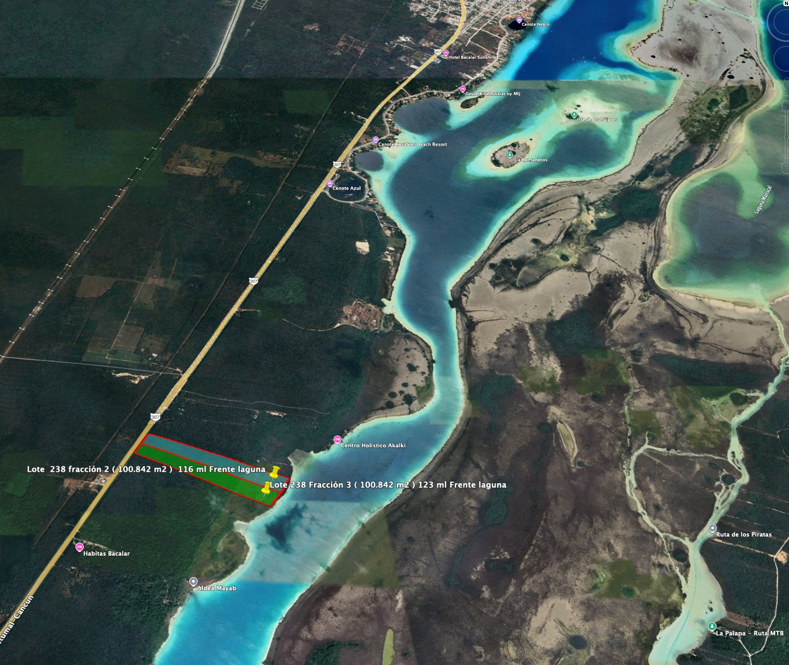 Terreno en Bacalar frente a la laguna 20 Hectáreas – Select Realty Mexico